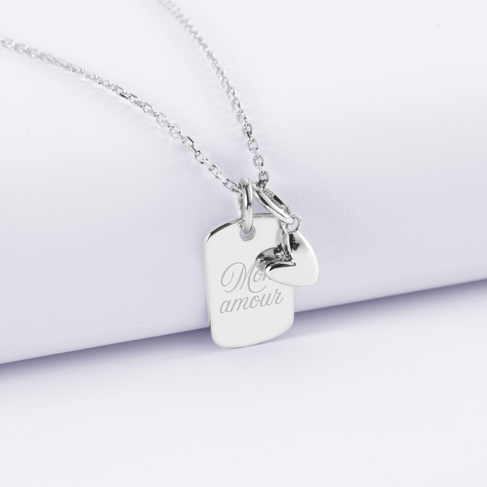 Colgante en plata HappyBulle x Atelier Wagram personalizado, de pequeño ...