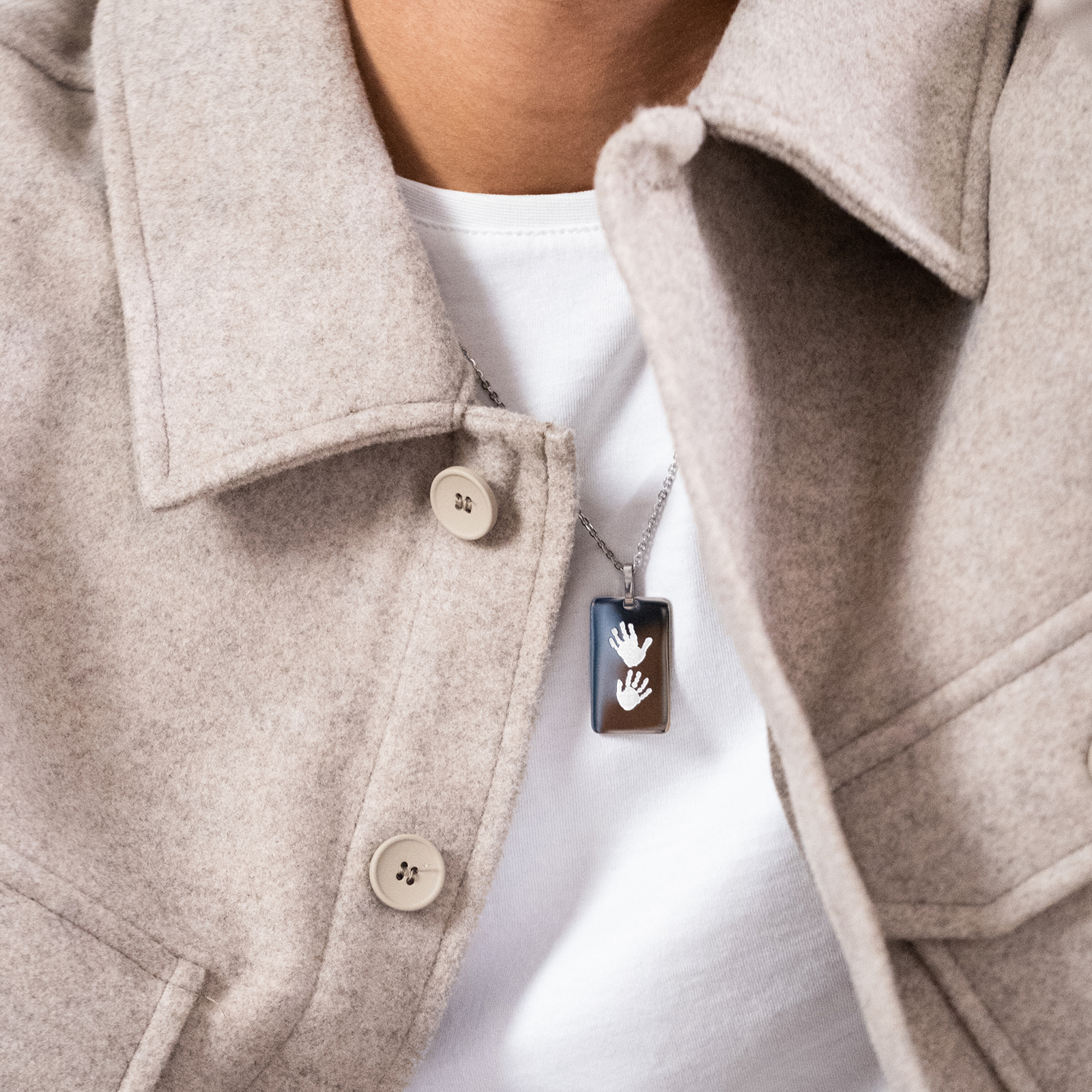 Pendentif homme personnalisé médaille gravée acier rectangulaire ...