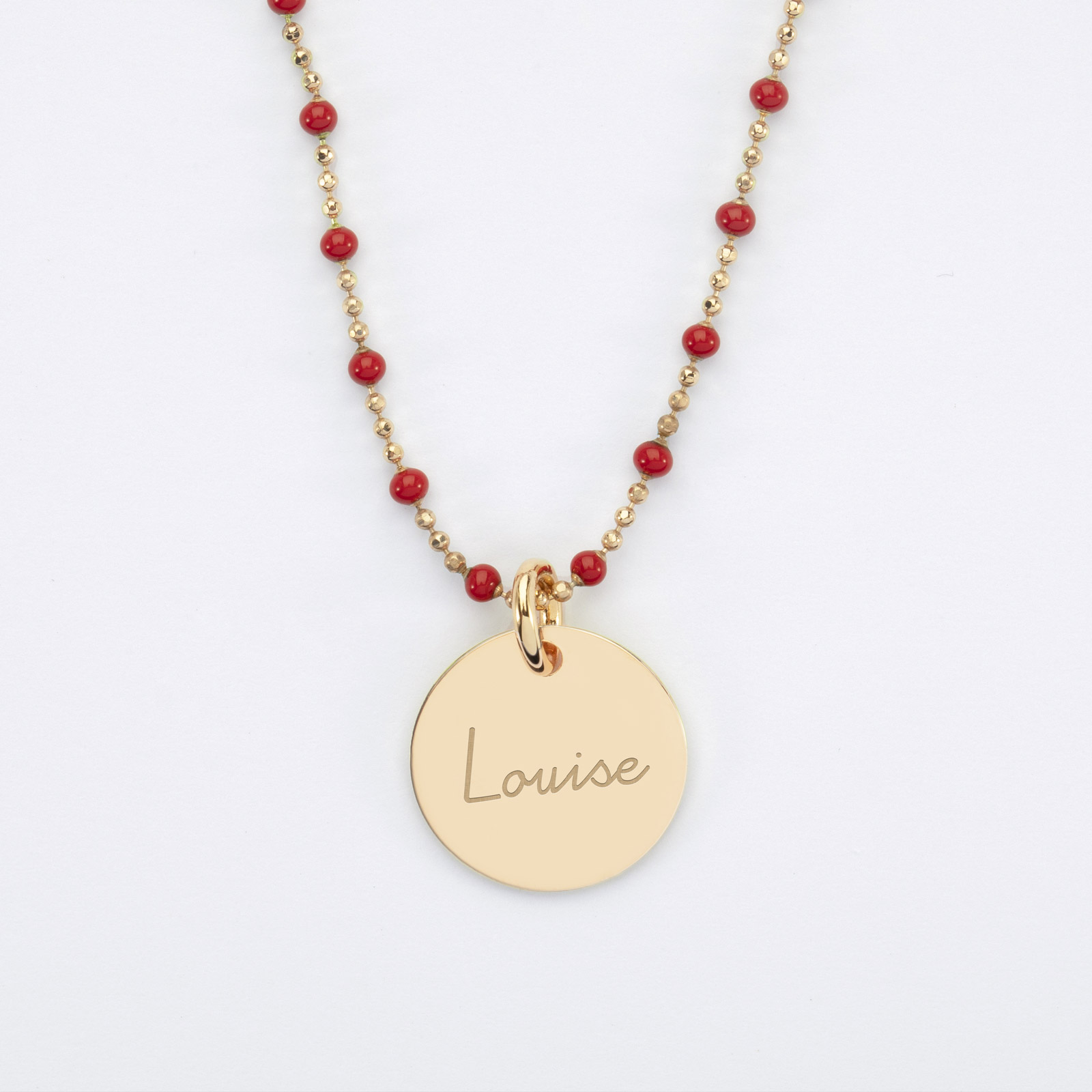 Collier perles colorées HappyBulle x Mon petit Léon personnalisé ...