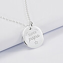 Pendentif argent personnalisé 20 mm homme médaille bombée gravée - Nos ...
